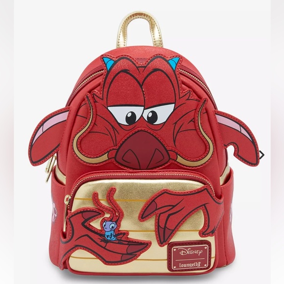 Loungefly | Bags | Loungefly Disney Mulan Glitter Mushu Figural Mini ...